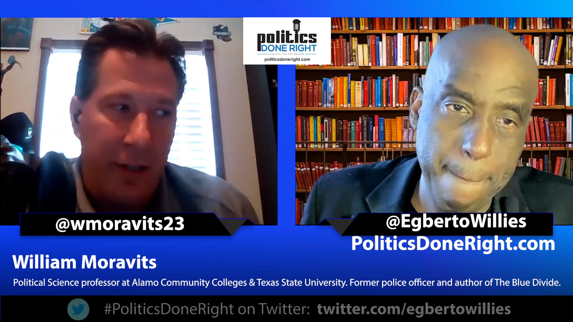 William Moravits, Professor, ex-cop, and author of The Blue Divide: