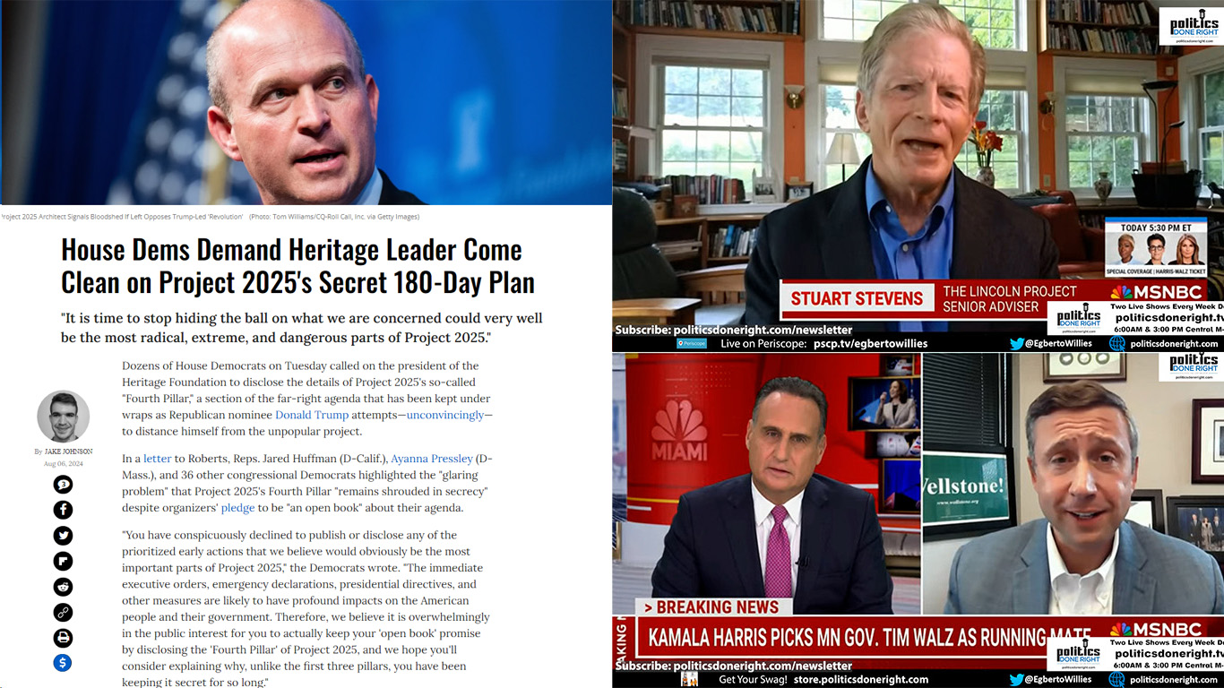 Dems demand Project 2025 180-day plan. The progressive